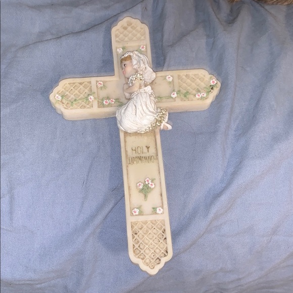 Art | First Holy Communion Decorative Cross With Praying Child Girl ...